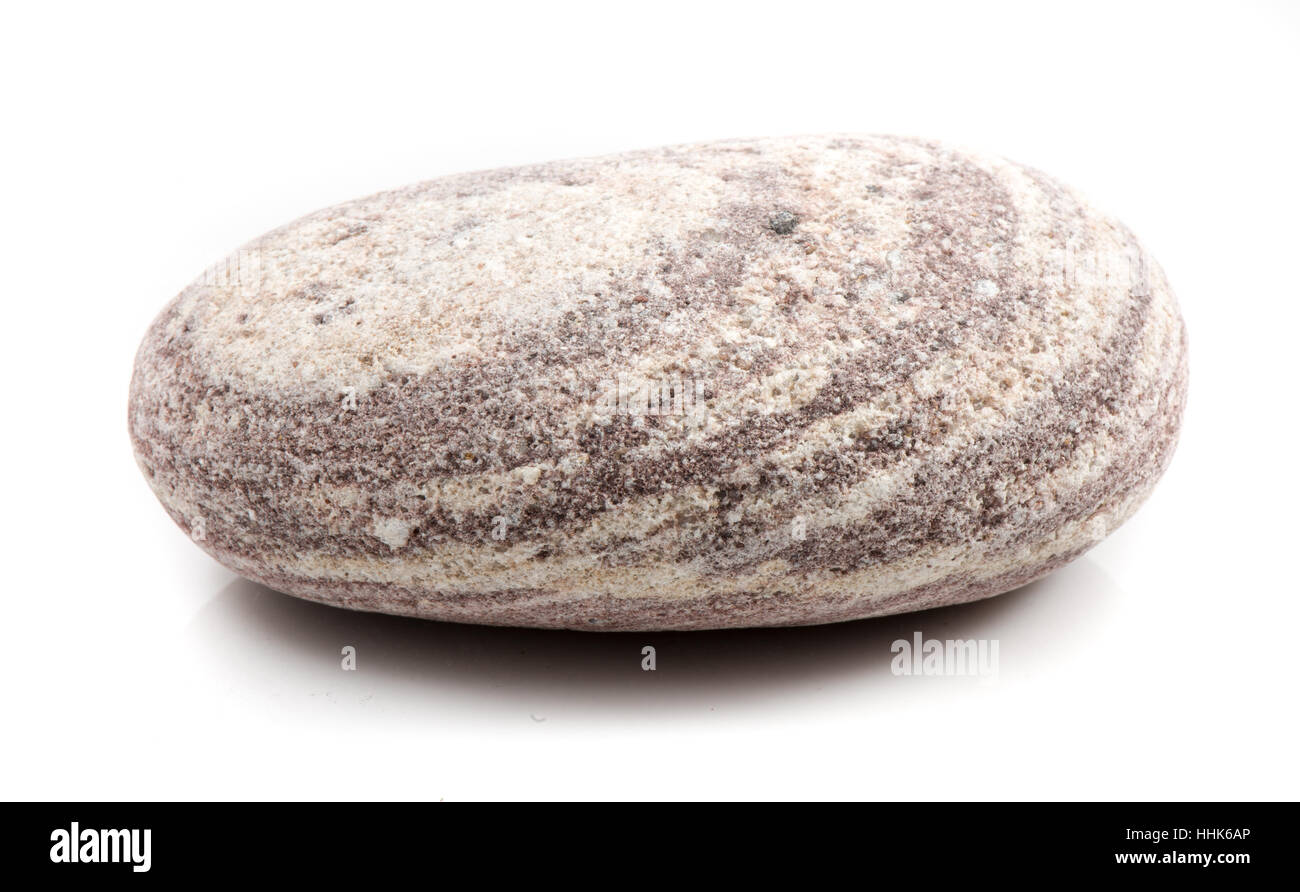 single stone isolated on white background. geological element Stock ...