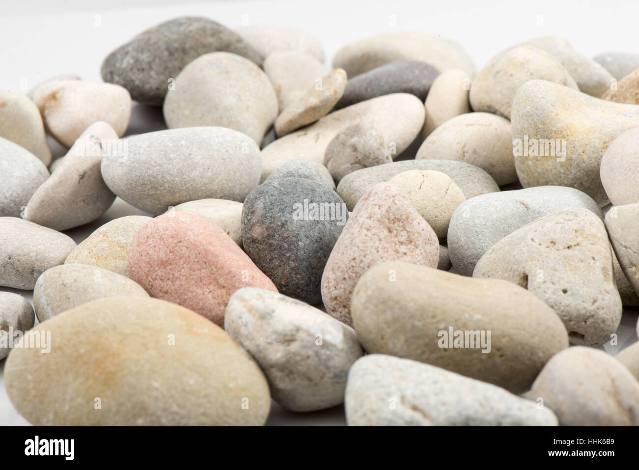 collection of stones isolated on white background Stock Photo - Alamy