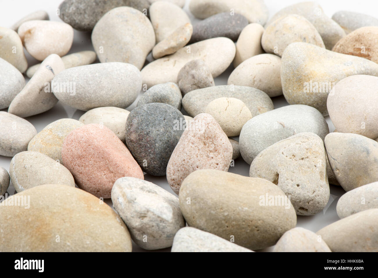 collection of stones isolated on white background Stock Photo - Alamy