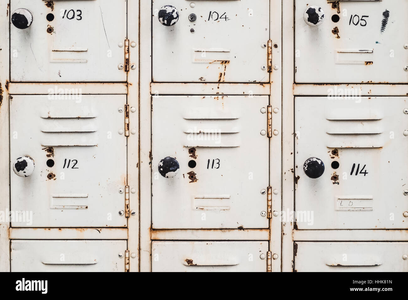 School locker room sign hi-res stock photography and images - Alamy