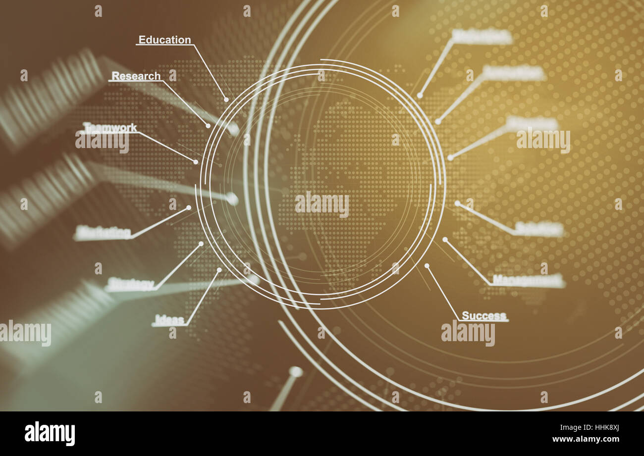 business strategy plan concept. Abstract technology background Stock ...