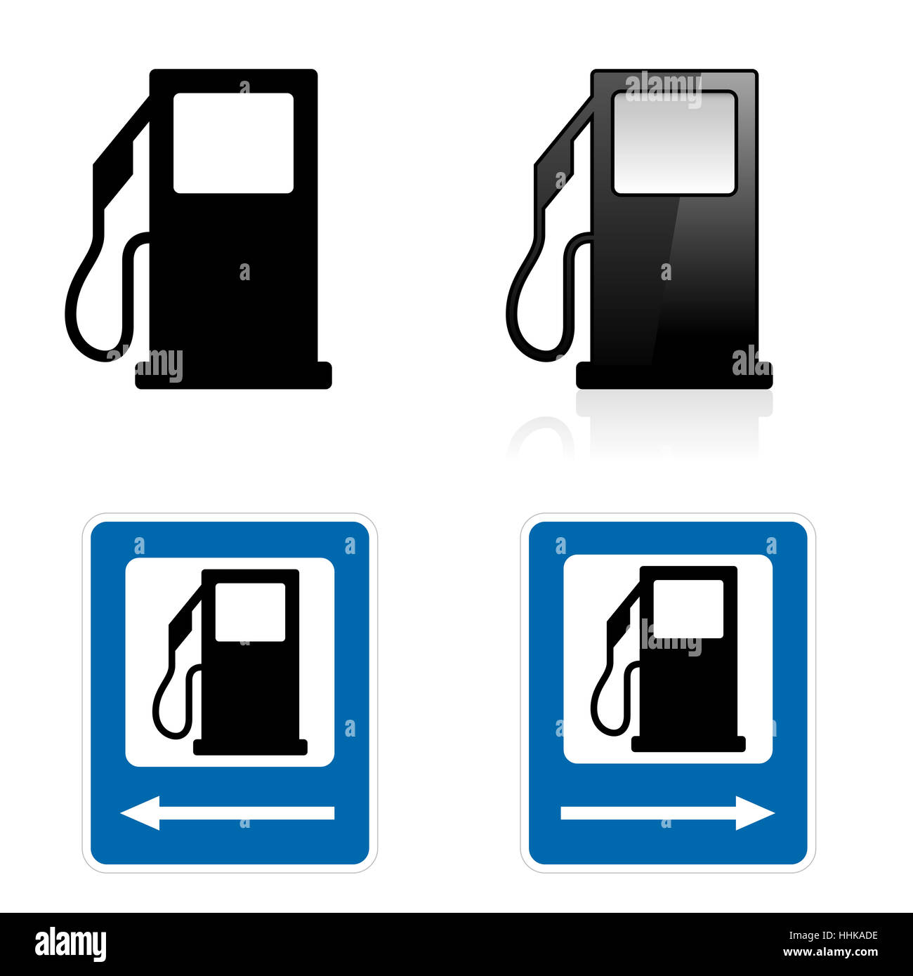 Gas Station sign. Illustration on white background Stock Photo - Alamy