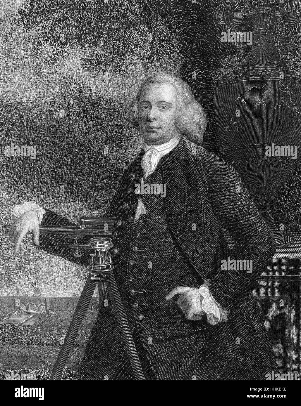 James Brindley, 1716 - 1772, an English engineer Stock Photo - Alamy