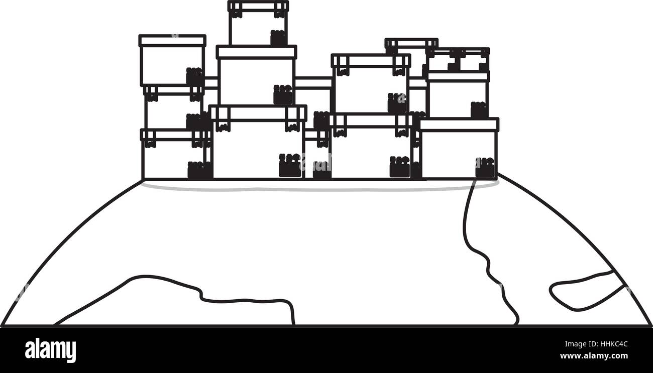 Sealed boxes vector vectors hi-res stock photography and images - Alamy