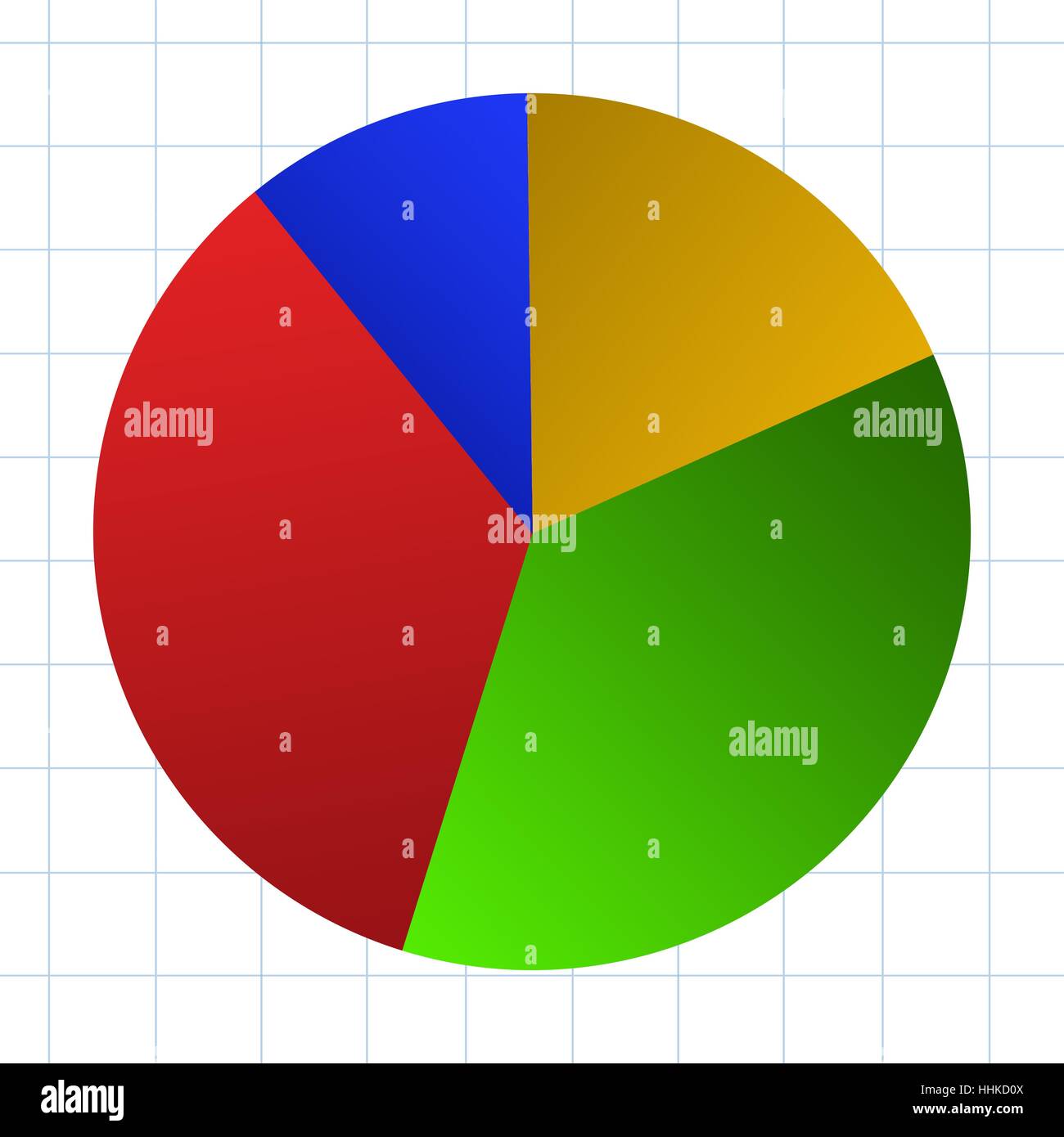 Pie graphs isolated against a white background Stock Photo - Alamy