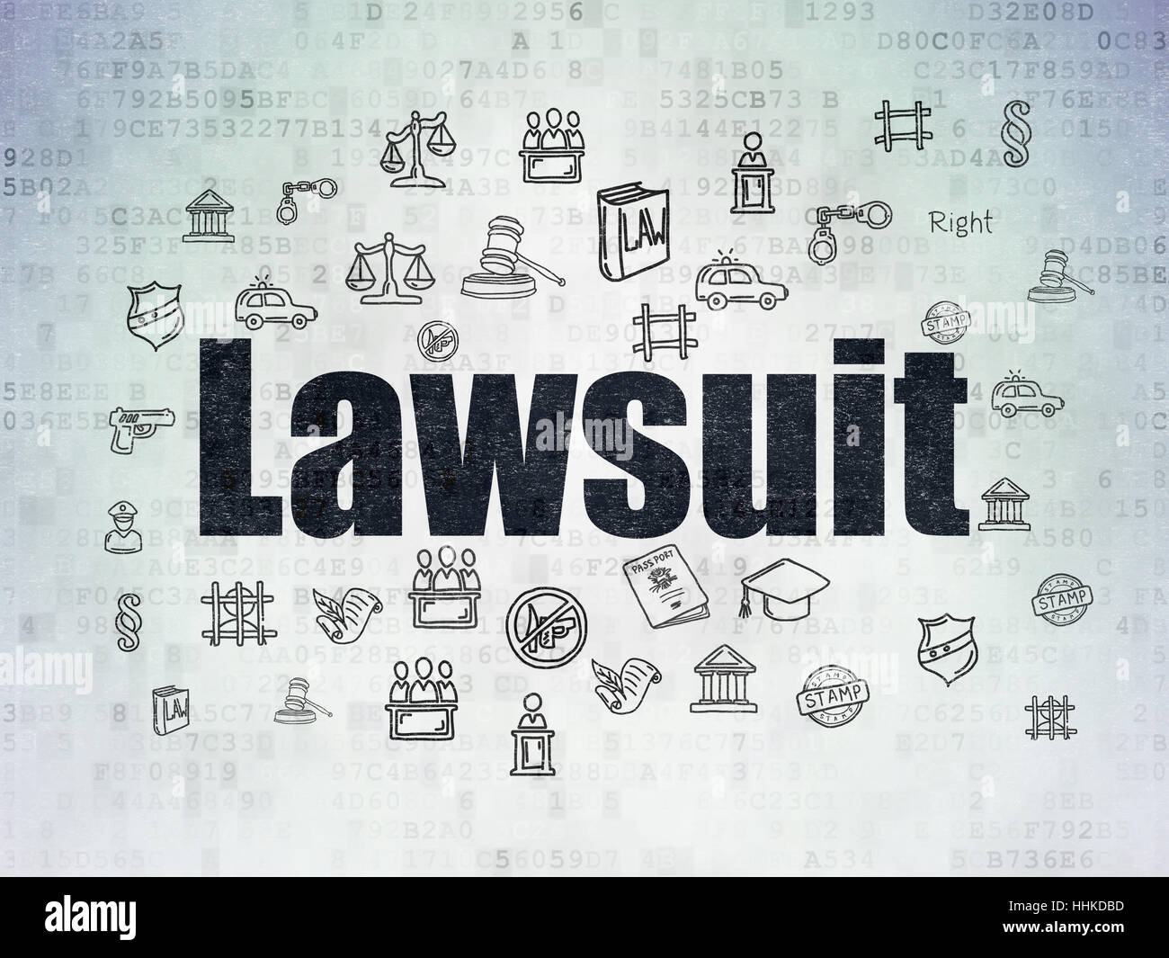 Law concept: Lawsuit on Digital Data Paper background Stock Photo - Alamy