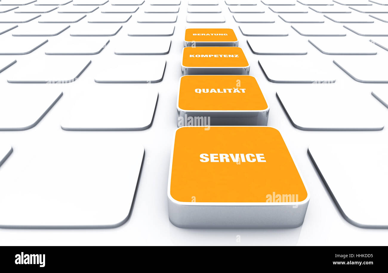square concept orange - consulting competence quality service 9 Stock ...