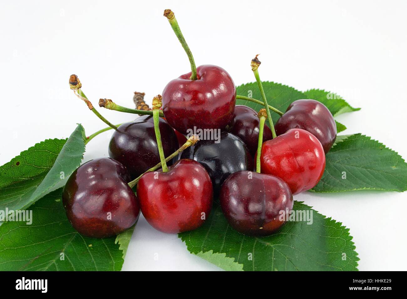 fruit, cherry, cherries, food, aliment, sweet, garden, leaves, fruit ...