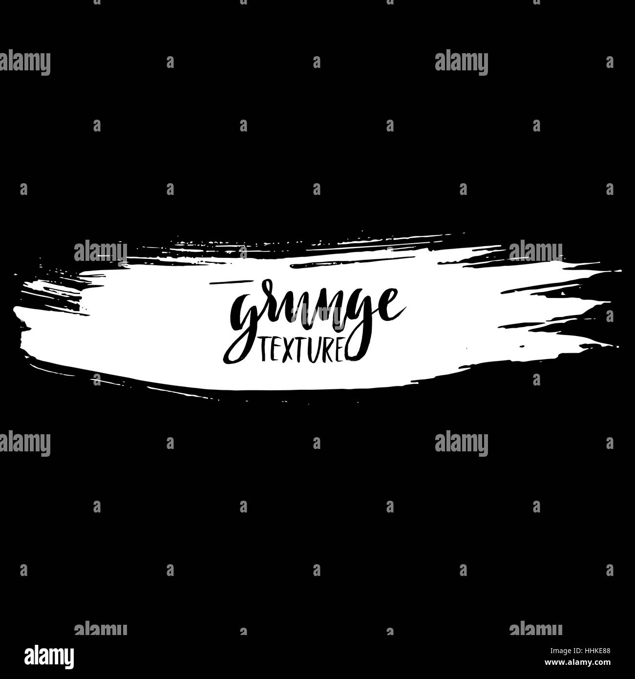 Black ink vector brush strokes background. Vector illustration. Grunge ...
