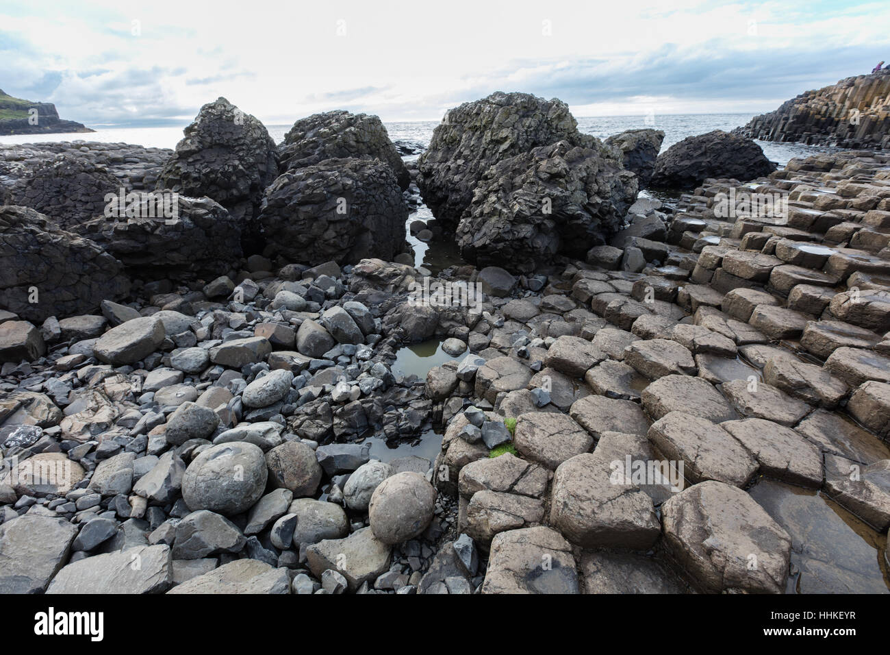 The Giant's Causeway is an area of about 40,000 interlocking basalt ...