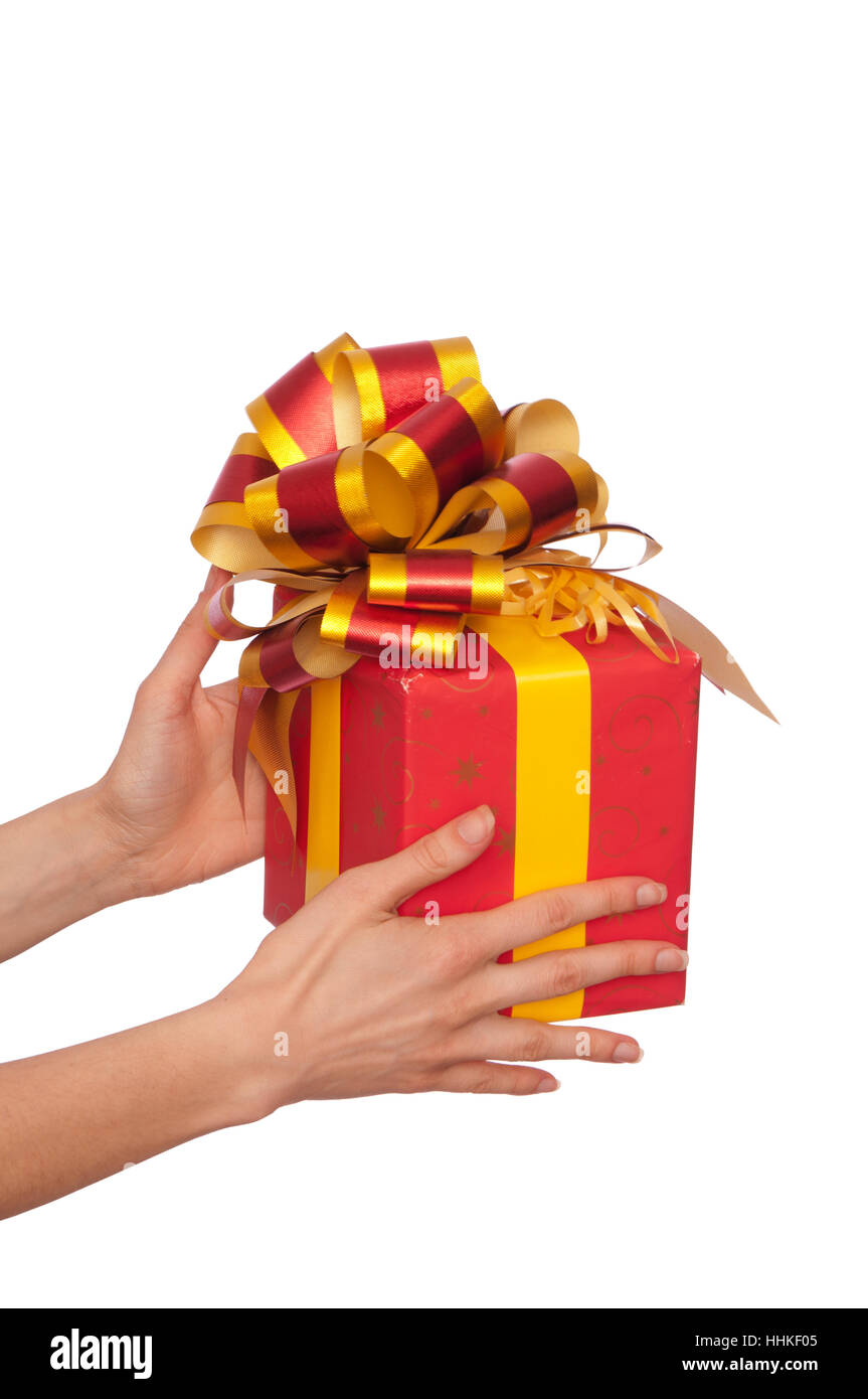 present, female, gift, box, boxes, christmas, delighted, unambitious ...