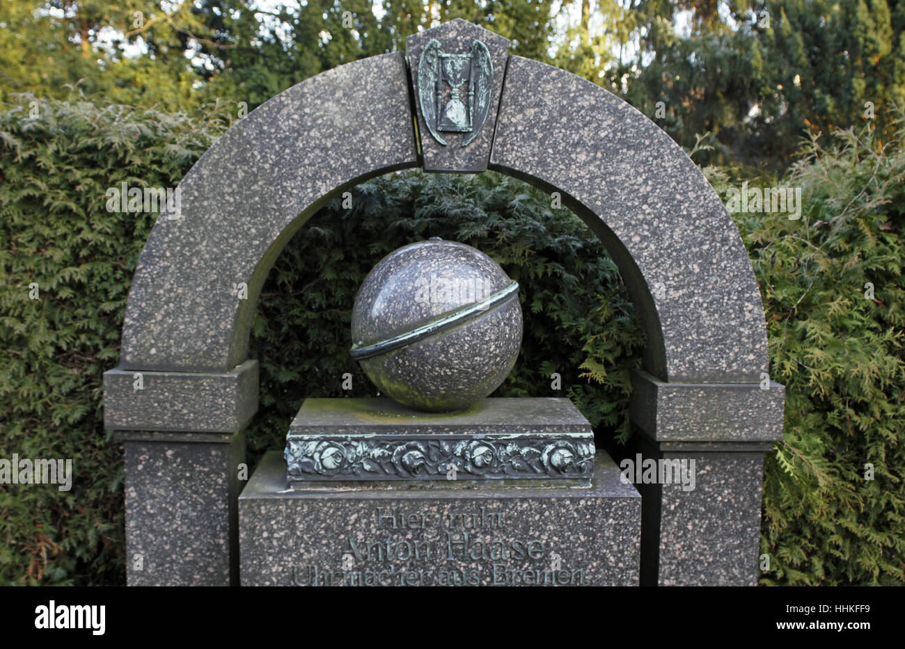cemetery, tomb, globe, planet, earth, world, hour glass, cemetery ...