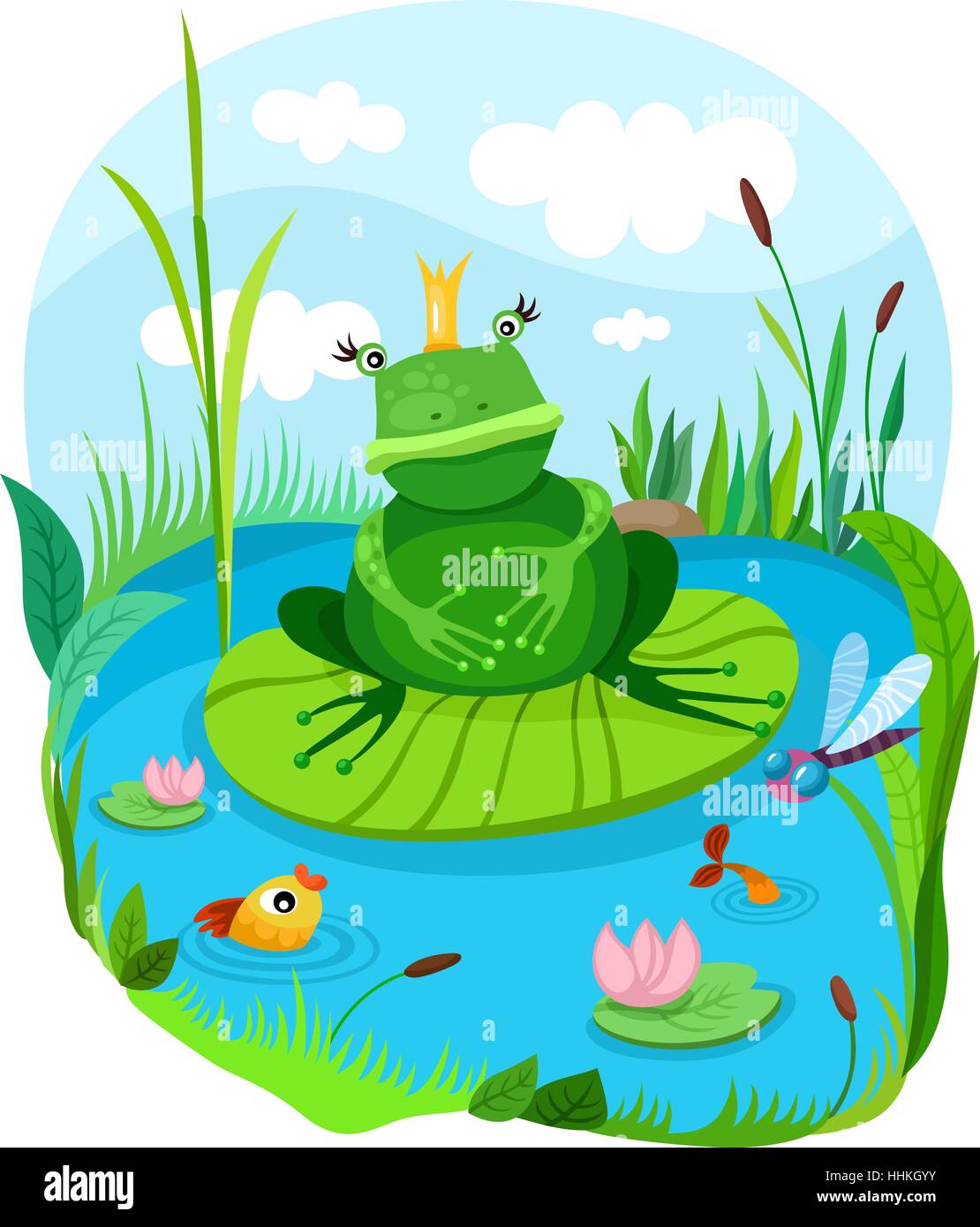 flower, plant, fish, dragonfly, frog, fresh water, pond, water, leaf ...