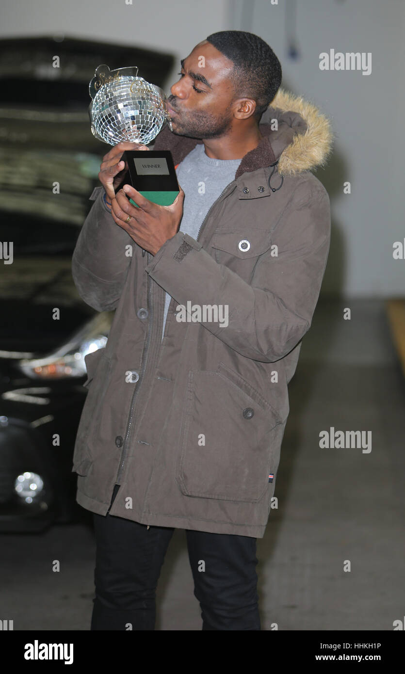 Ore Oduba outside ITV Studios today Featuring: Ore Oduba Where: London ...