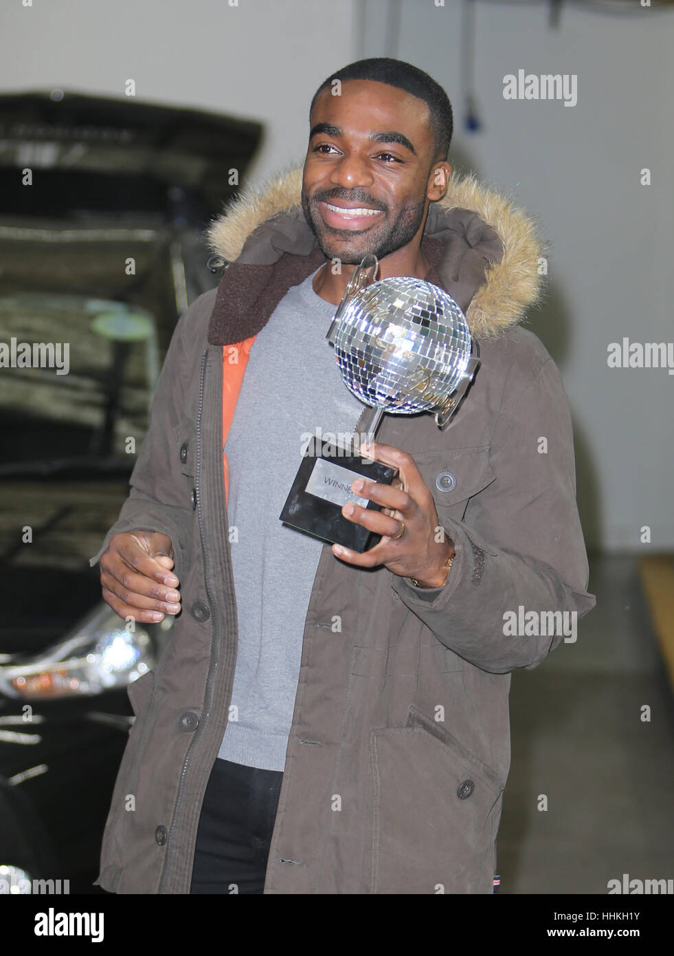 Ore Oduba outside ITV Studios today Featuring: Ore Oduba Where: London ...