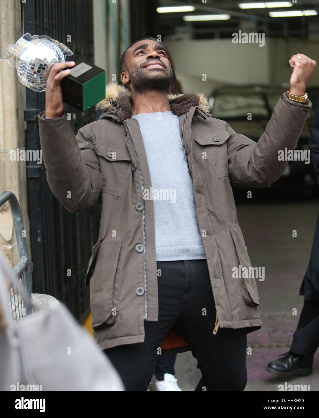 Ore Oduba outside ITV Studios today Featuring: Ore Oduba Where: London ...