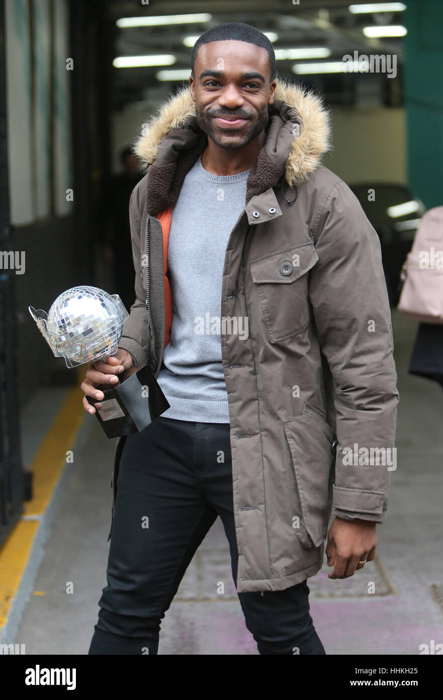Ore Oduba outside ITV Studios today Featuring: Ore Oduba Where: London ...