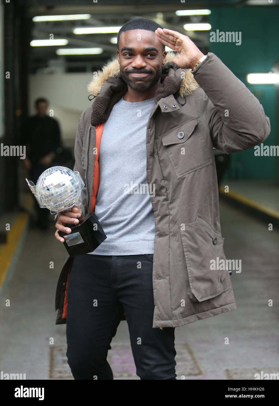 Ore Oduba outside ITV Studios today Featuring: Ore Oduba Where: London ...