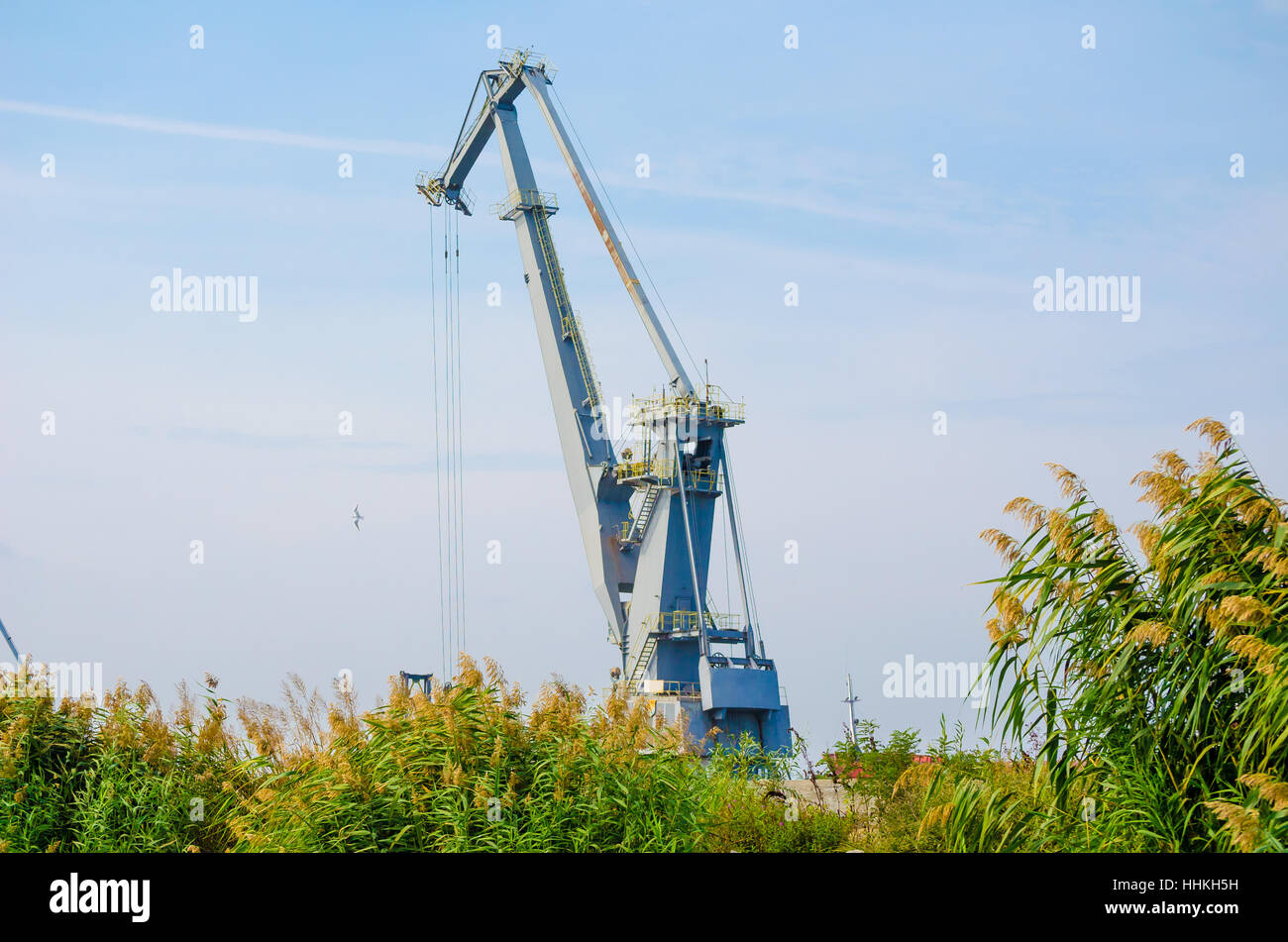 industrial crane loading cargo Stock Photo - Alamy