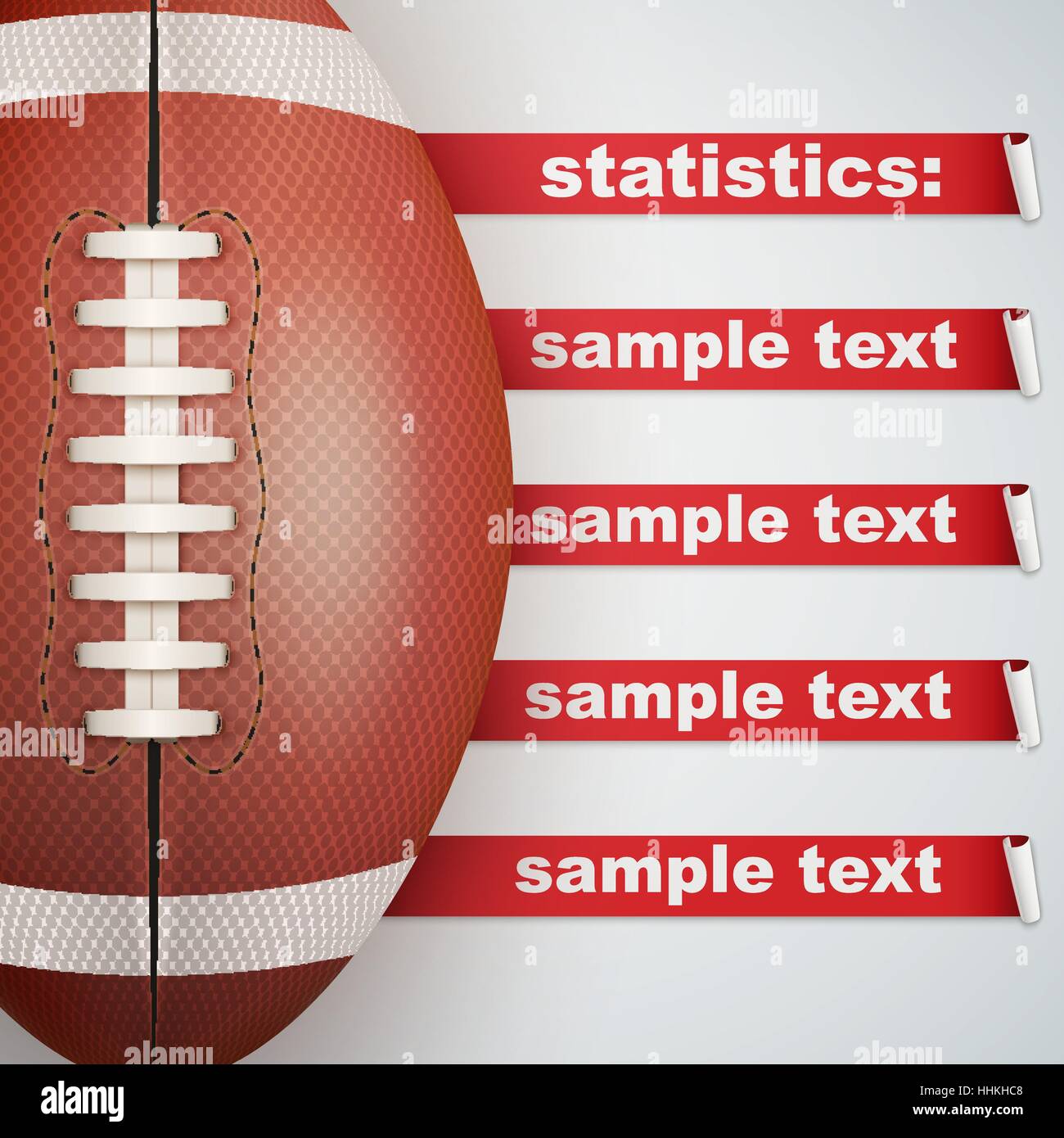 Background of Statistics American Football Stock Vector Image & Art - Alamy