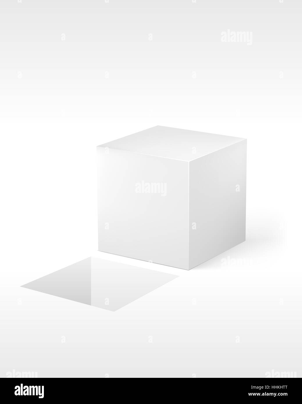 Cube on a white background. Illustration for design Stock Photo - Alamy