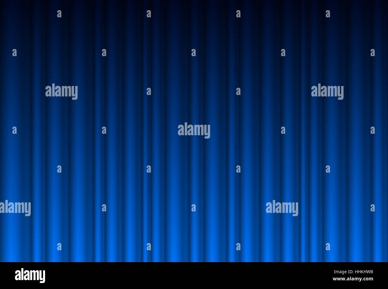 Realistic blue curtain. Illustration for design Stock Photo - Alamy