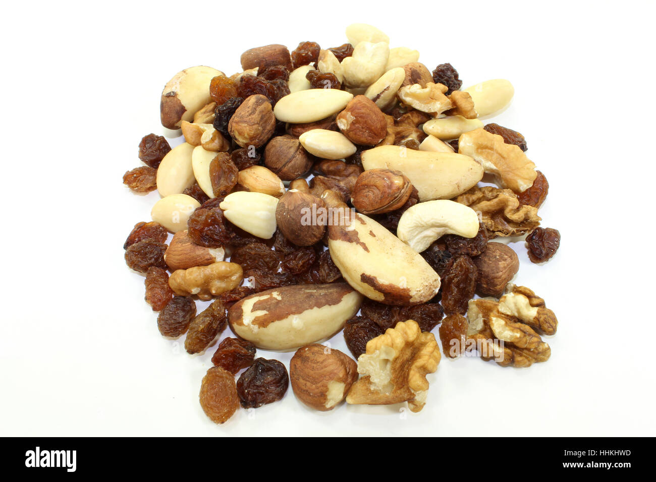 peanuts, nut, filberts, raisins, walnuts, leguminous plants, mixture ...