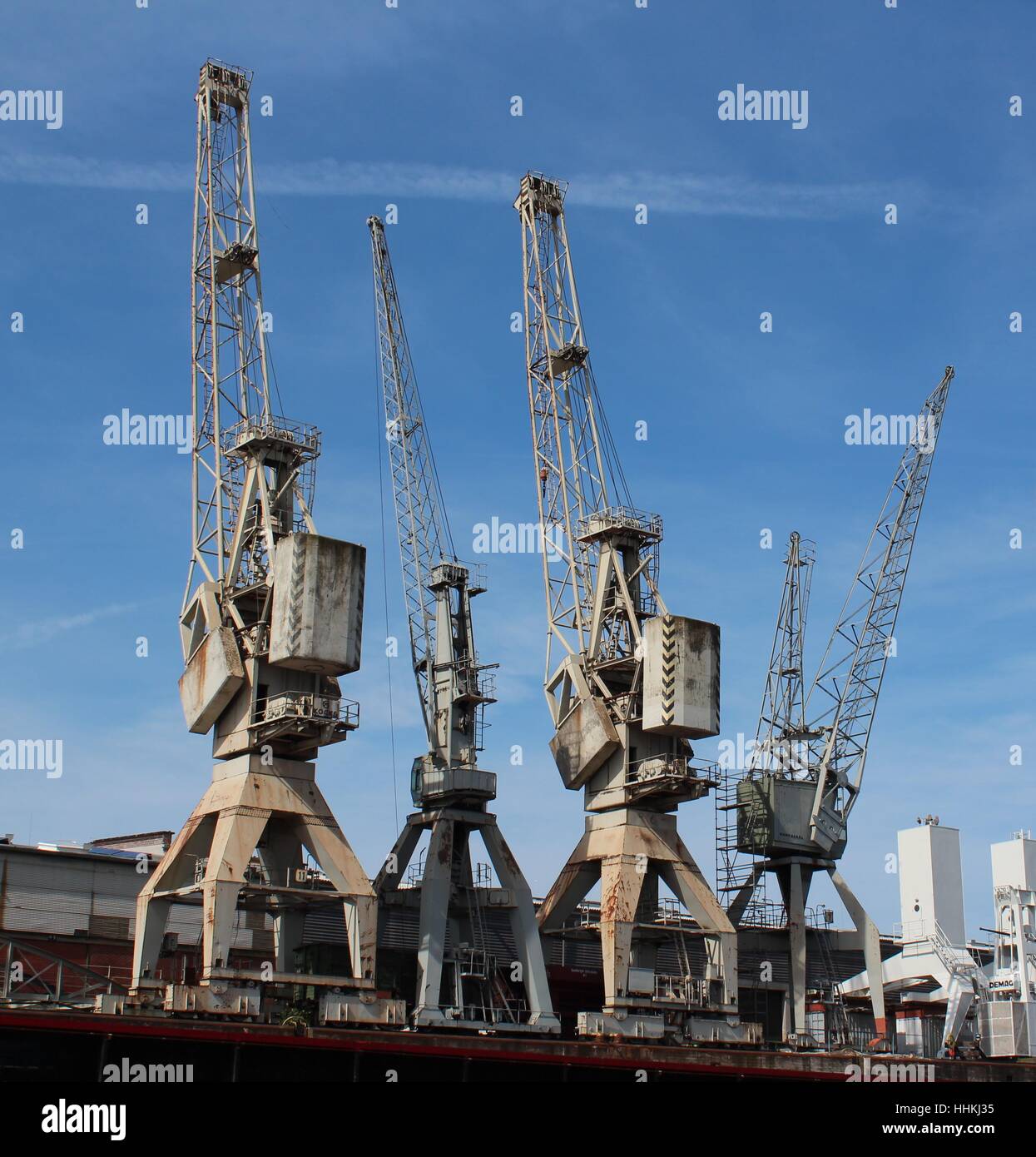 harbor, dock, hamburg, harbours, ship, germany, german federal republic ...