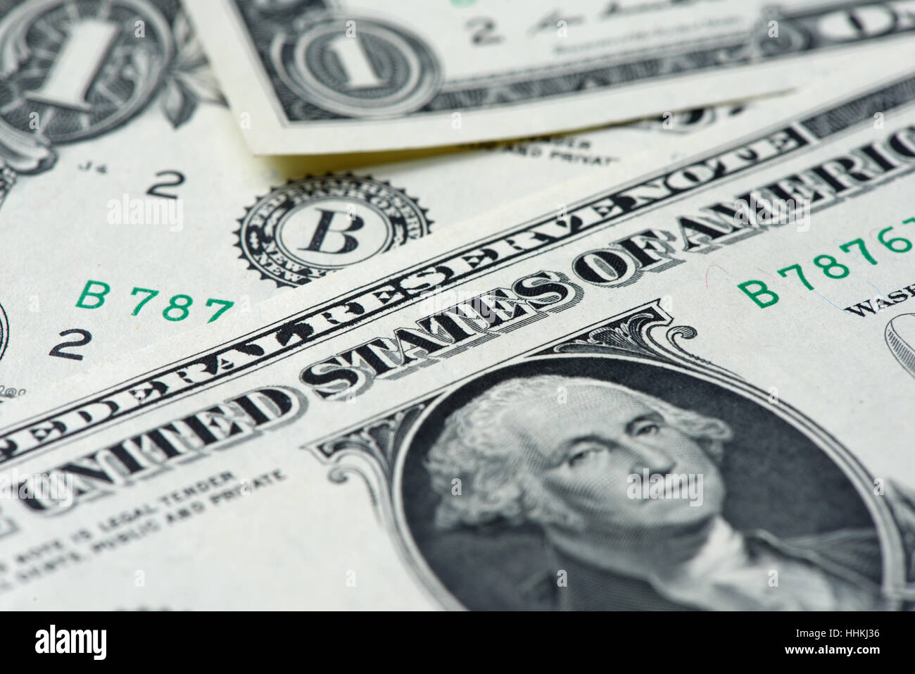one dollar in macro shot. US currency background Stock Photo - Alamy