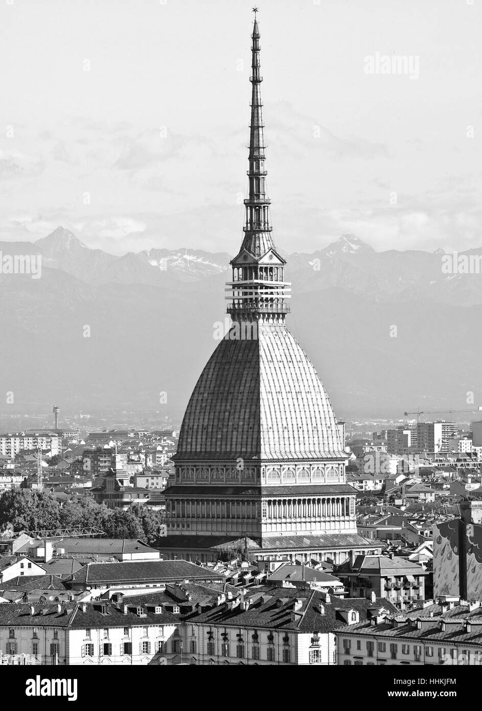 View of the city of Turin, Torino from the hill Stock Photo - Alamy