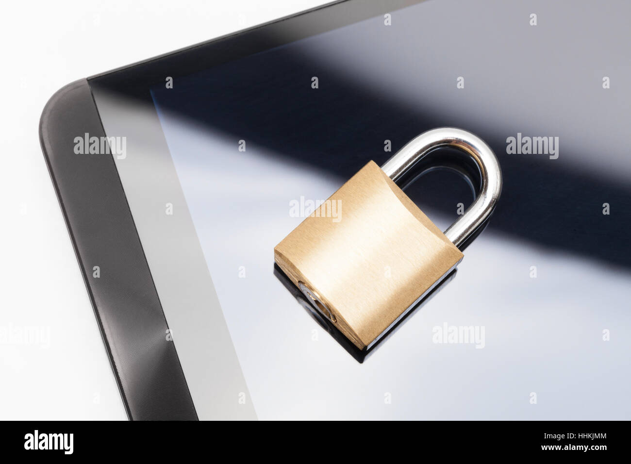 Smartphone with closed lock over it. Mobile phone security and data ...