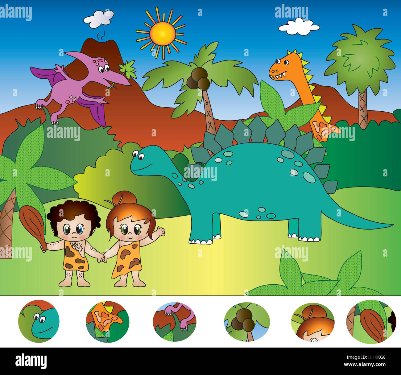 game for children: find the icons, visual game Stock Photo - Alamy