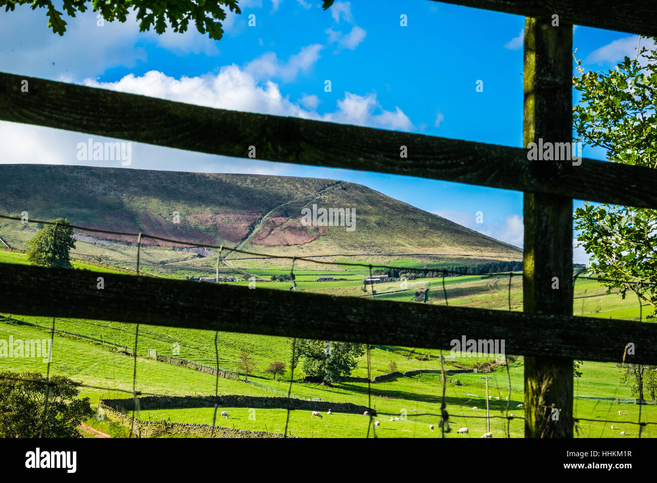 Pespective view on Pendle Hill on summer. Forest Of Bowland ...