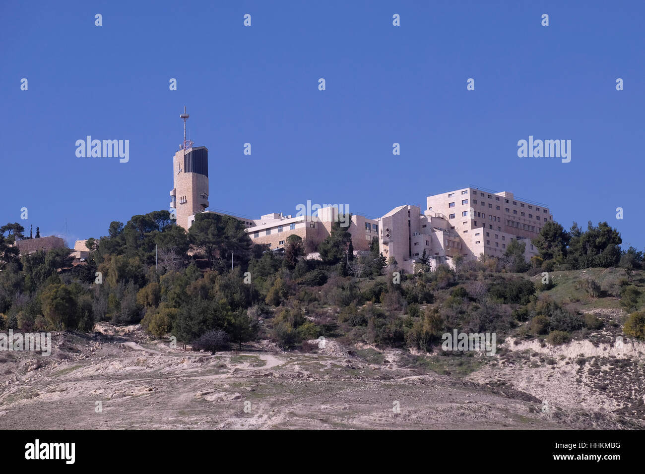 View of the Hebrew University of Jerusalem, Israel's second-oldest ...