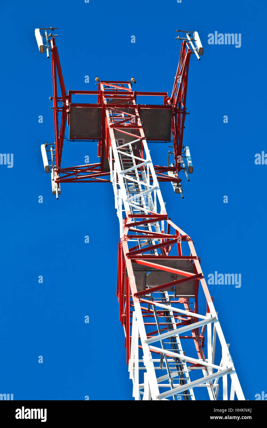 sign, signal, telephone, phone, station, blue, tower, engineering ...