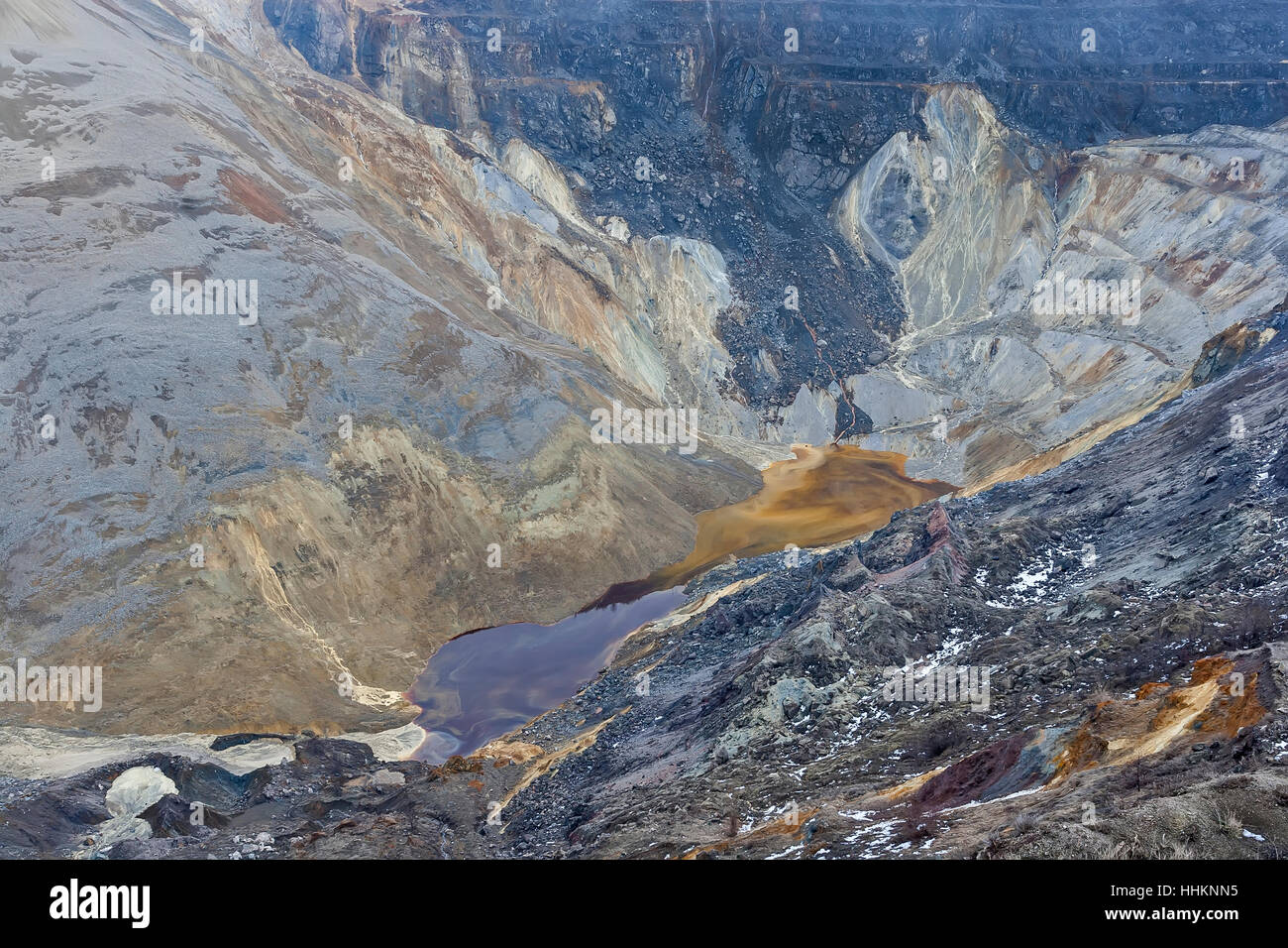 Polluted rivers and coastal areas as a result of mining and metallurgy ...