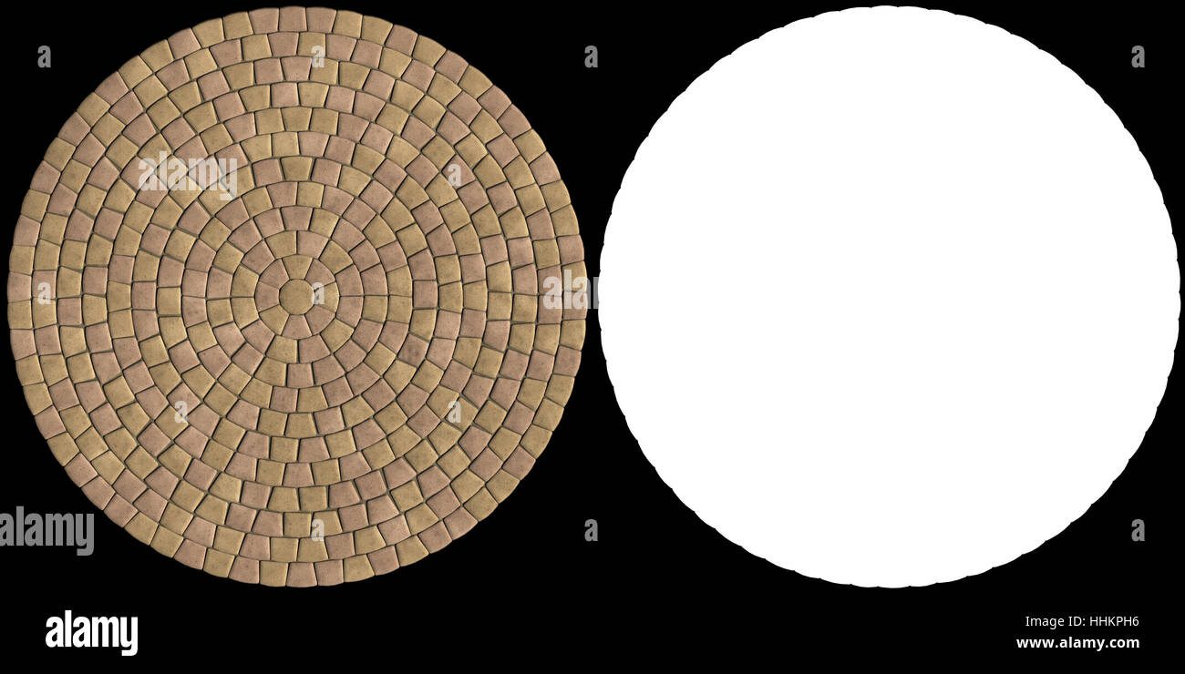 Concentric circle pavement tiles hi-res stock photography and images ...
