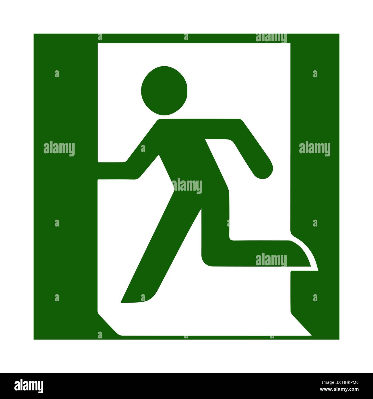 Vector fire emergency icons. Signs of evacuations. Fire emergency exit ...