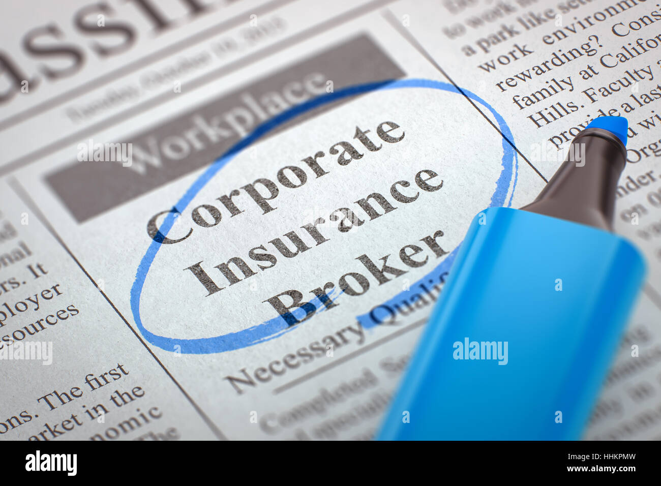 Corporate Insurance Broker Join Our Team. 3D Stock Photo - Alamy