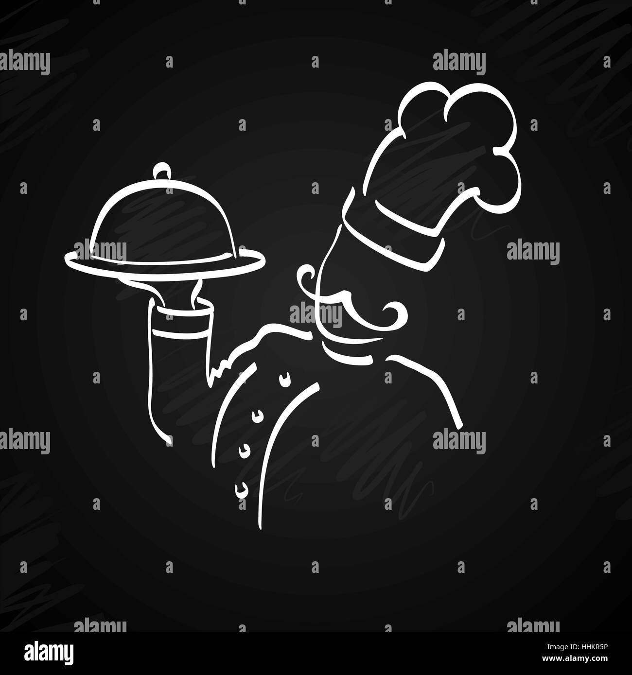 Food in plate Stock Vector Images - Alamy