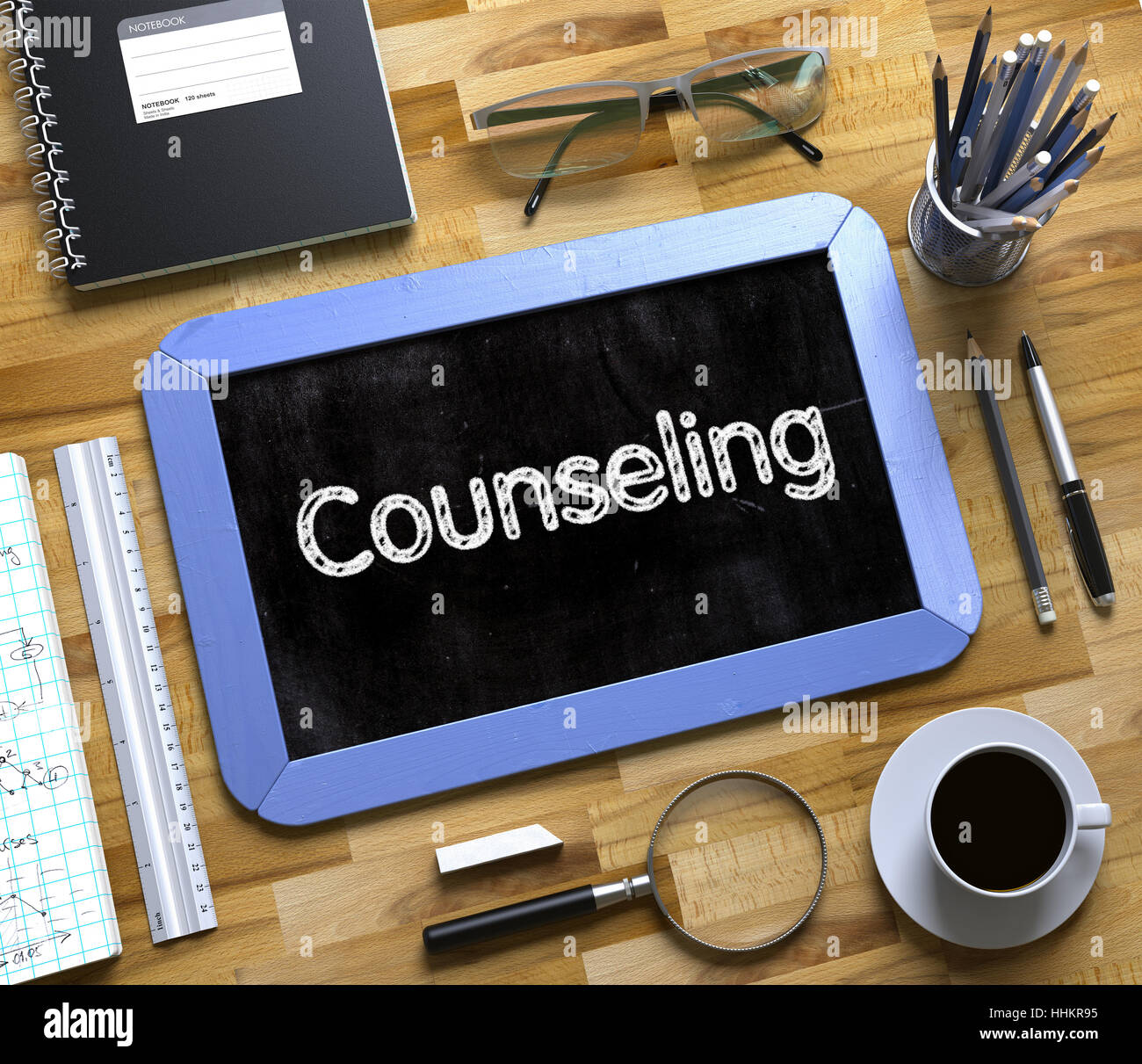 Counseling Handwritten on Small Chalkboard. 3D Stock Photo - Alamy