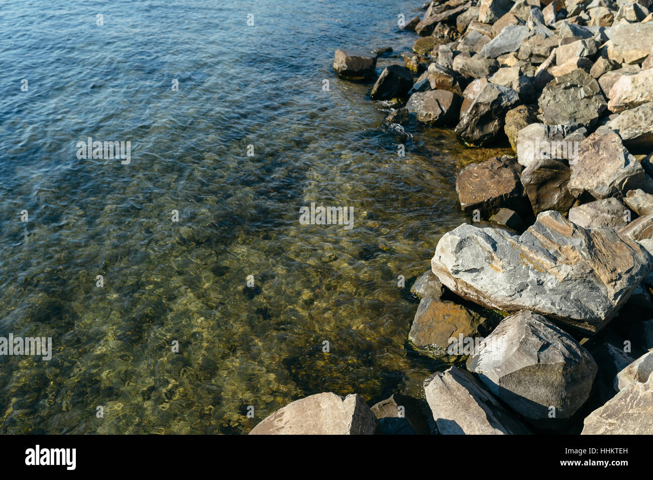 large rocks on the shore of pristine Lake Baikal Stock Photo - Alamy