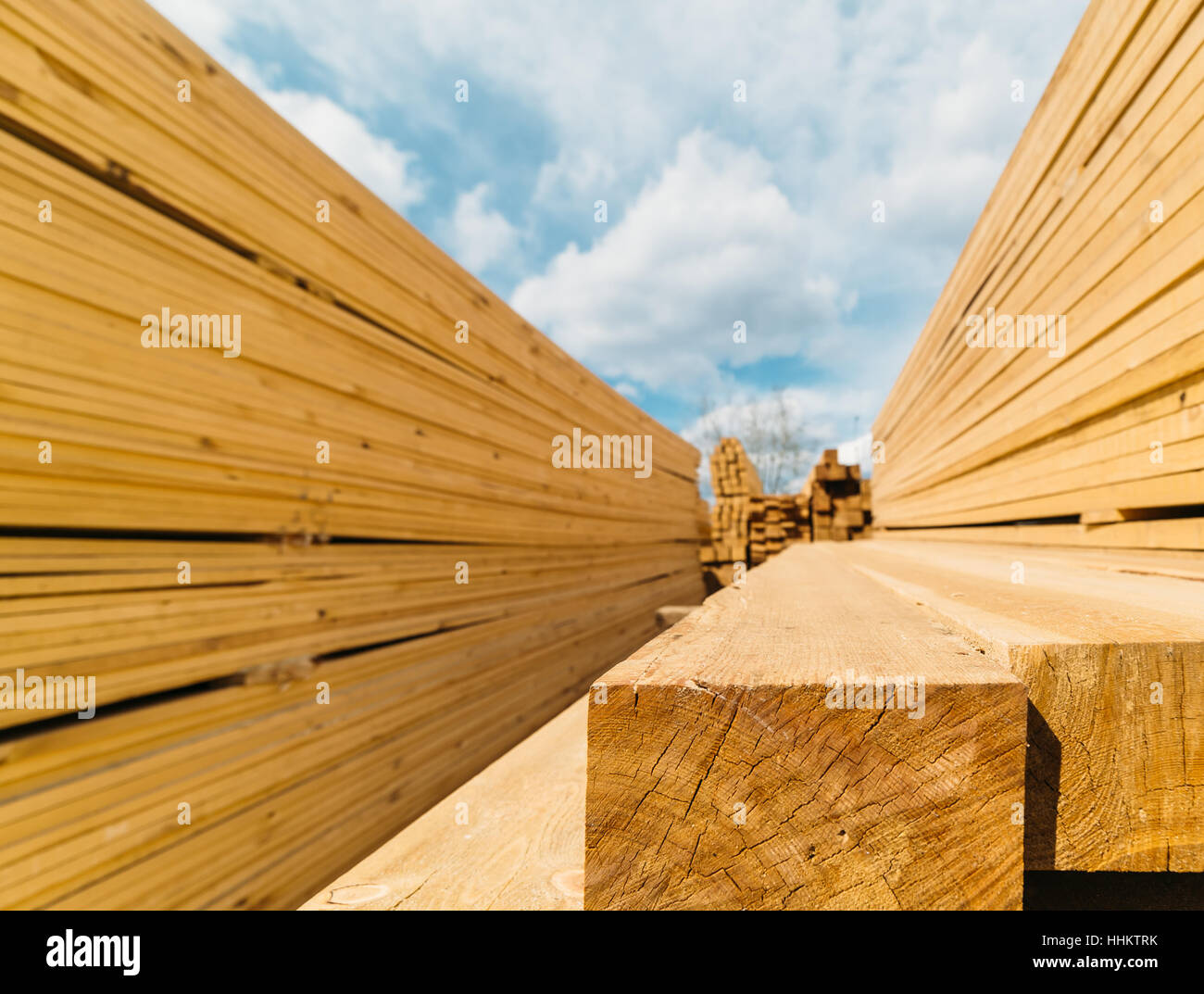 open-air market in the city of lumber . a lot of different construction ...