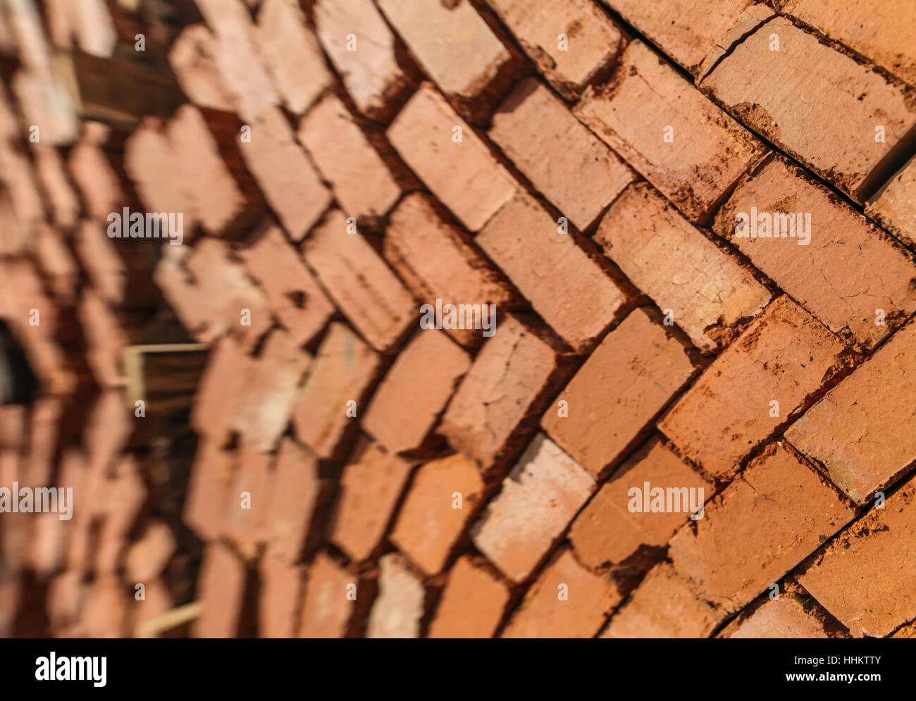 cool brickwork on the market folded in a special way Stock Photo - Alamy