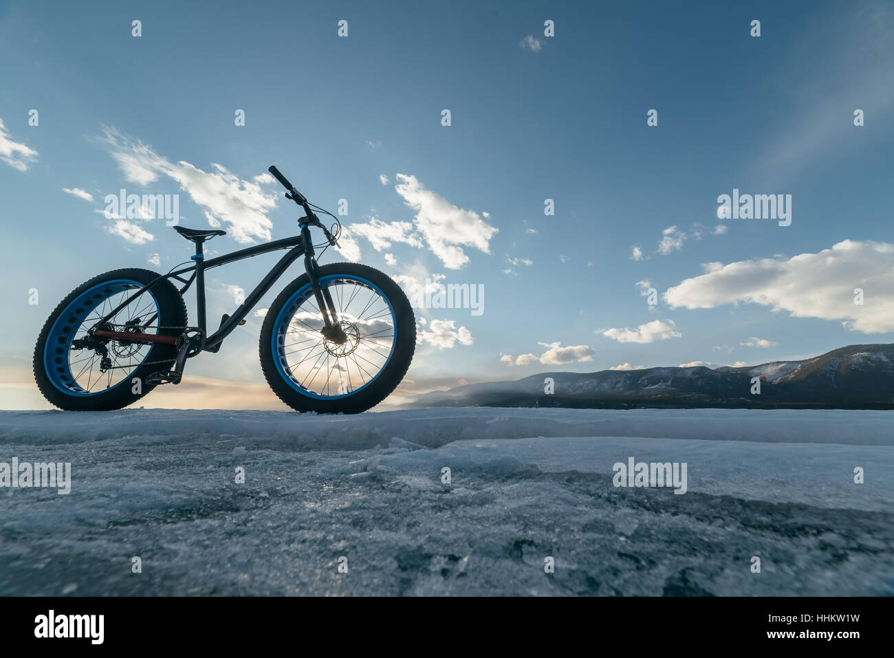 Fatbike (also called fat bike or fat-tire bike) - Cycling on large ...