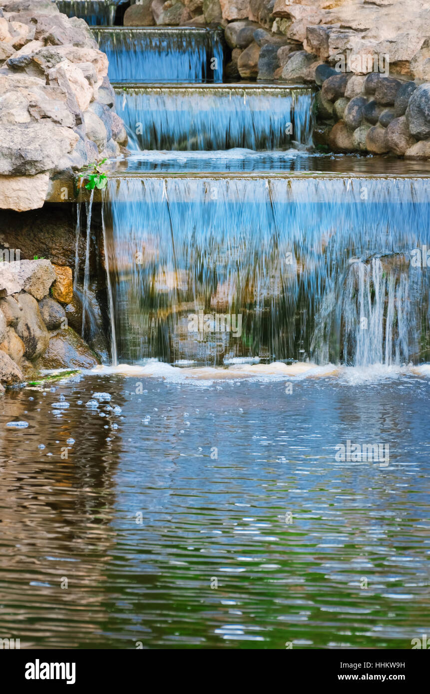 waterfall, cascade, water, nature, motion, postponement, moving ...