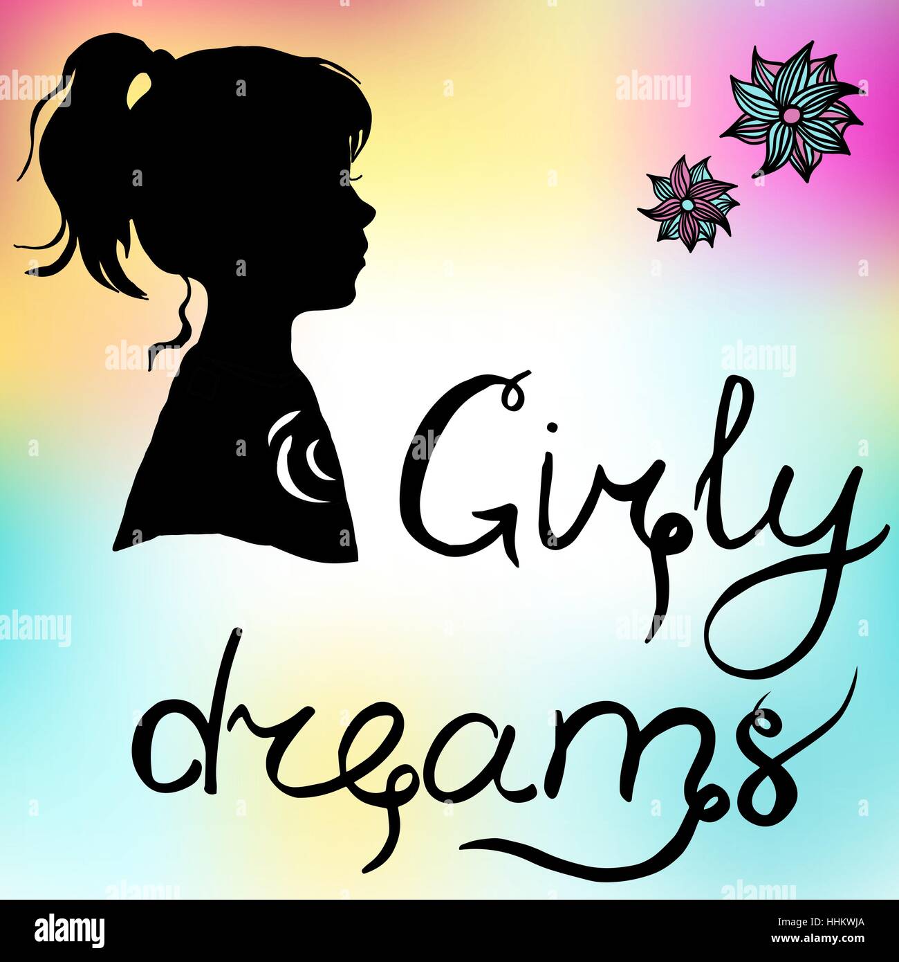 Painting inspirational word art Stock Vector Images - Alamy
