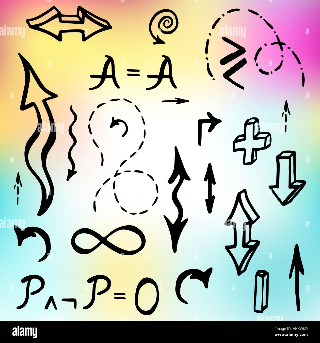 Mathematical logic background Stock Vector Images - Alamy