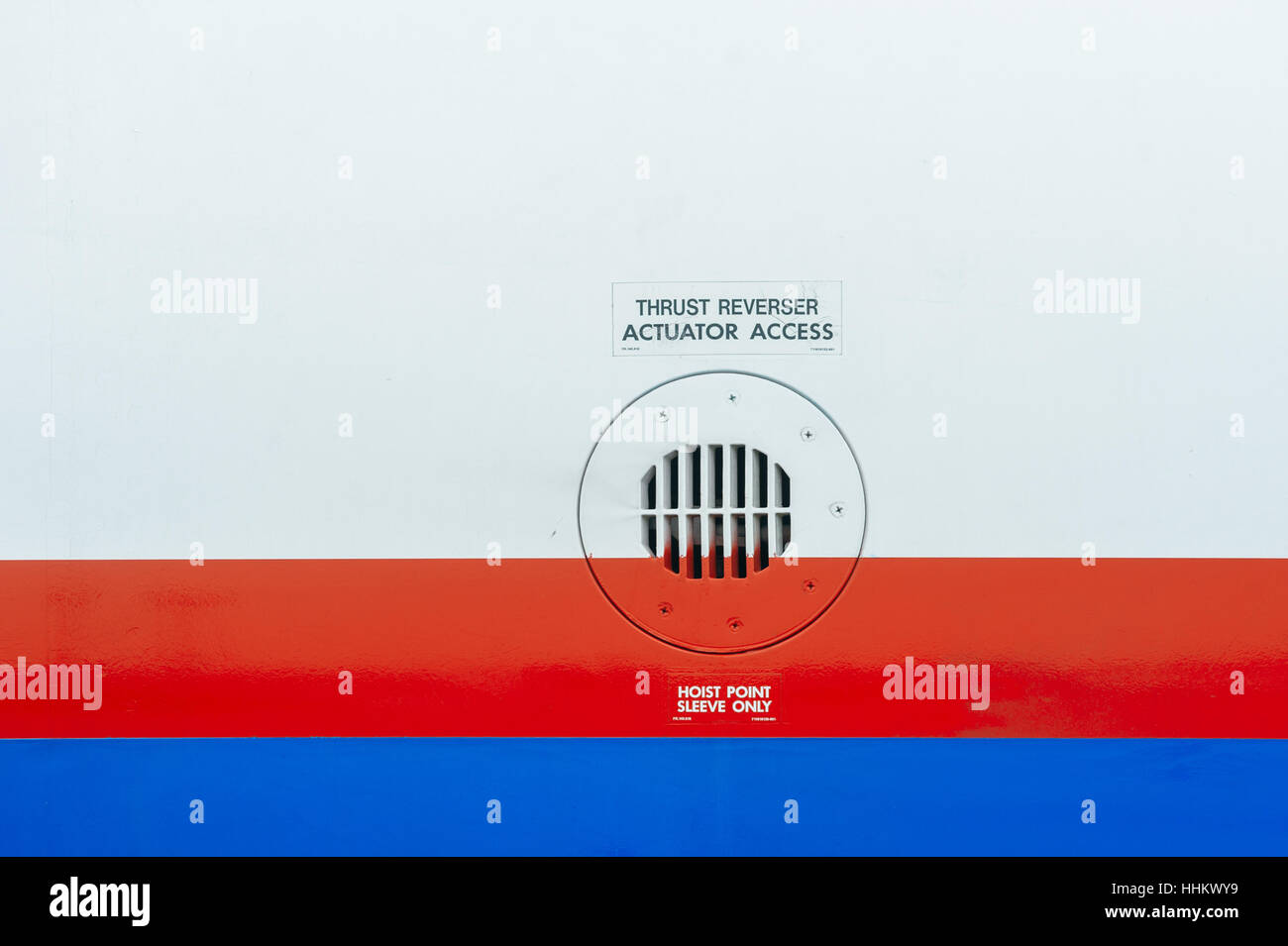 Thrust Reverser Actuator Access. Elements of external equipment Stock ...