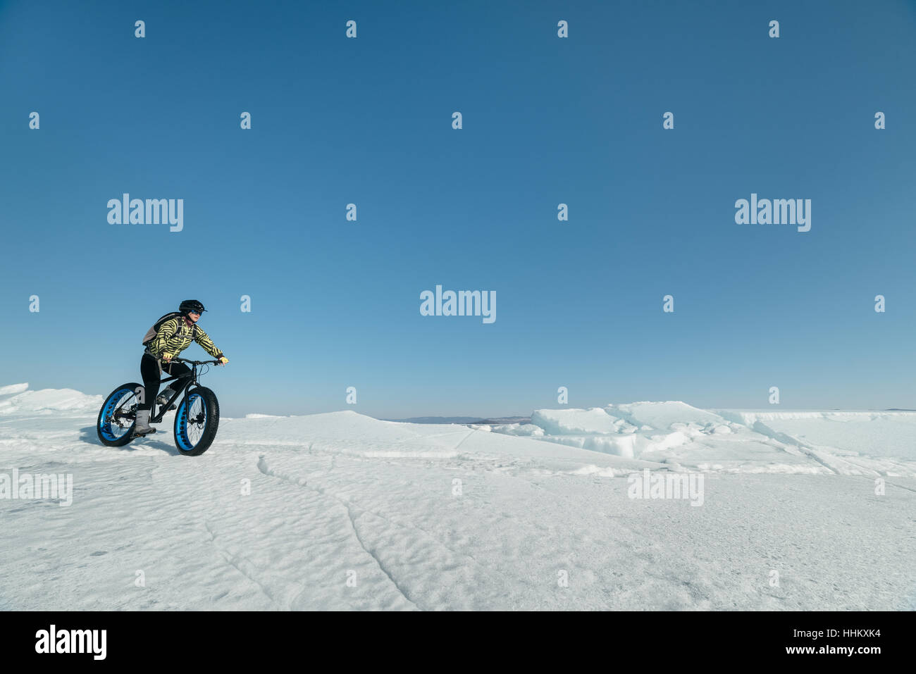 Fatbike (also called fat bike or fat-tire bike) - Cycling on large ...